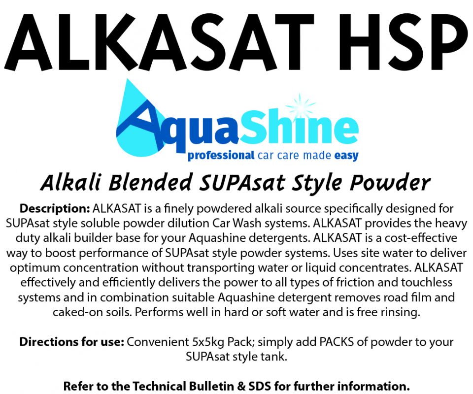 ALKASAT HSP 5X5KG BAGS (25KG TOTAL) – Aquashine by Castle Chemicals