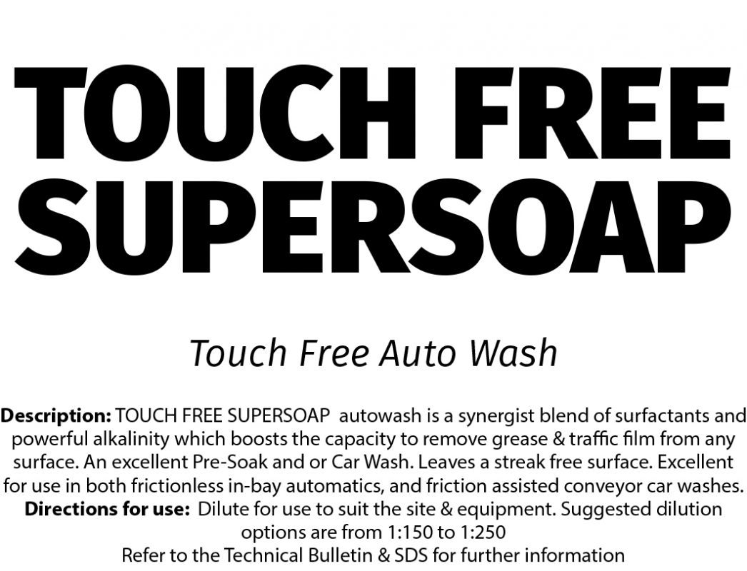 TOUCH FREE SUPERSOAP 4x5L – Aquashine by Castle Chemicals